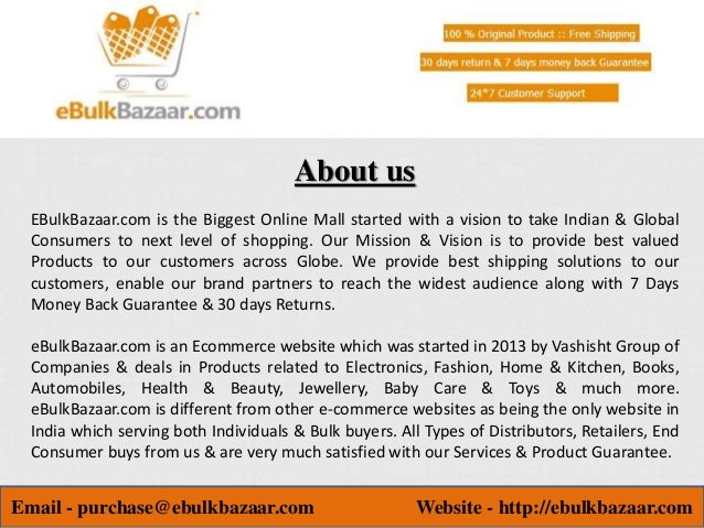 About Us Online Store Example