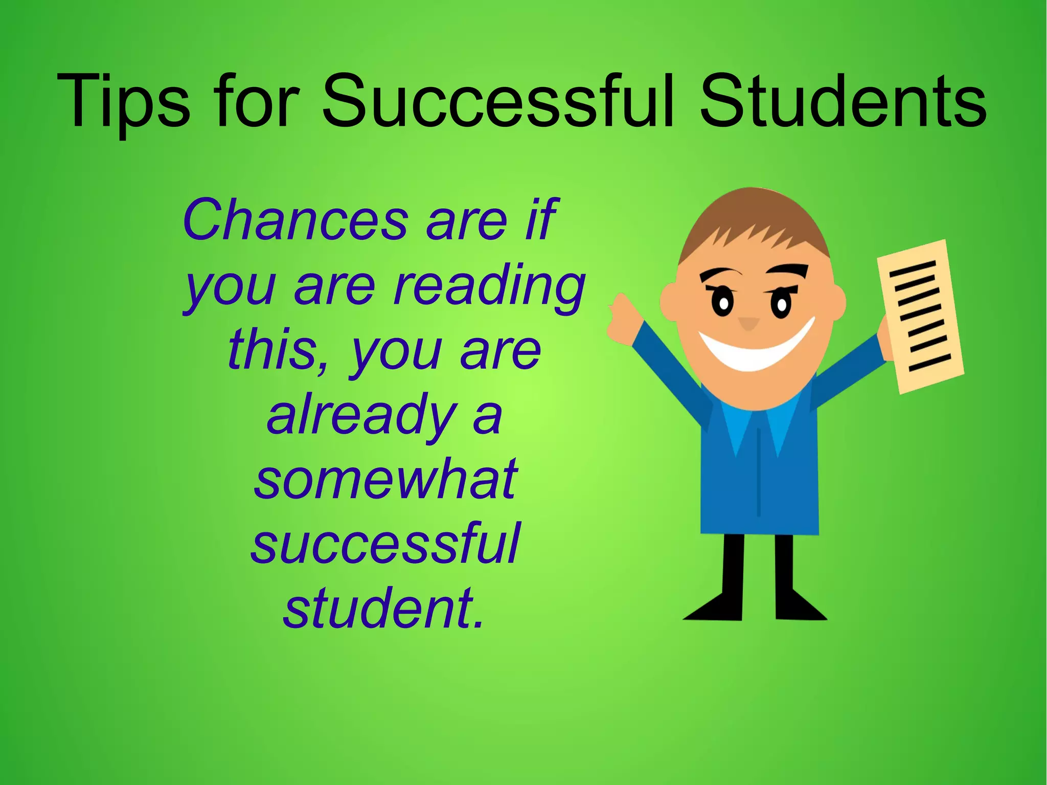 Tips for Successful Students | PPT