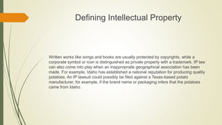 Defining Intellectual Property | PPT