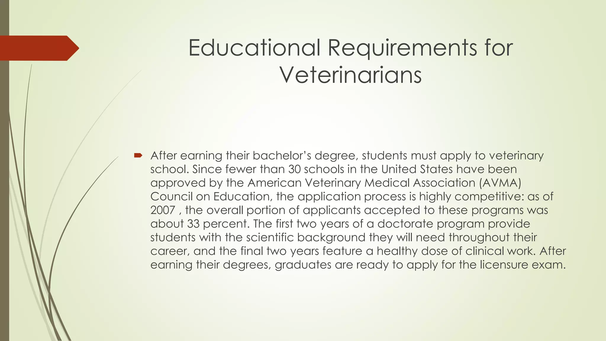 Educational Requirements for Veterinarians | PPTX