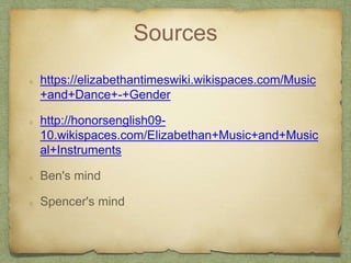 Elizabethan presentation 2 | PPT