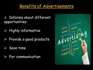 Importance or Benefits in Advertisements | PPTX