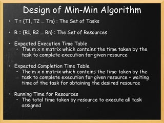 Task Scheduling in Grid Computing. | PPT