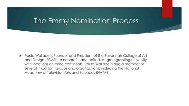 The Emmy Nomination Process | PPTX