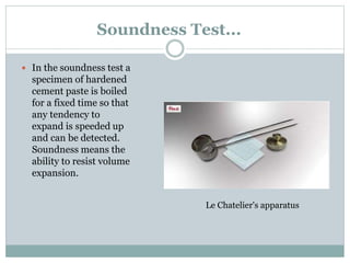 Field Tests of Cement | PPTX