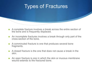 Presentation3 Types of fracture | PPT | Free Download