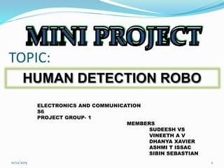 Human Detection Robot | PPTX