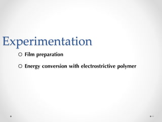 Electrostrictive polymer composite | PPTX
