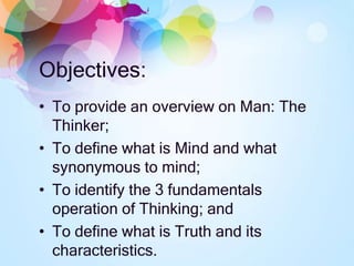 Man: The Thinker | PPT