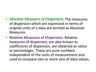 Absolute Measures of dispersion | PPTX