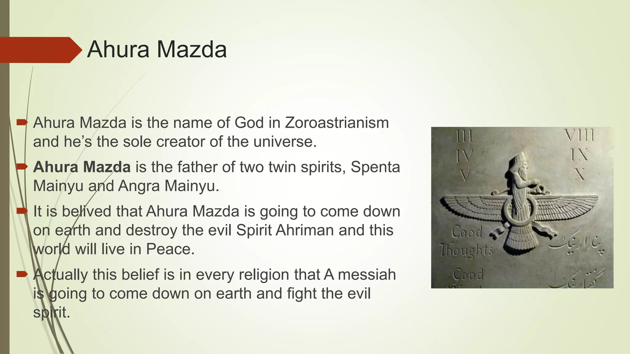 Presentation on Zoroastarinism | PPTX