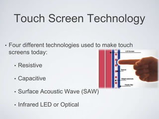 Touch Screen Technology | PPTX