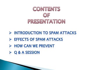 spam attacks | PPT