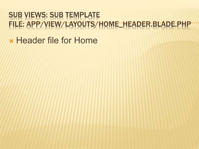 Blade Template and Laravel | PPT