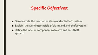 alarm anti-theft system | PPT