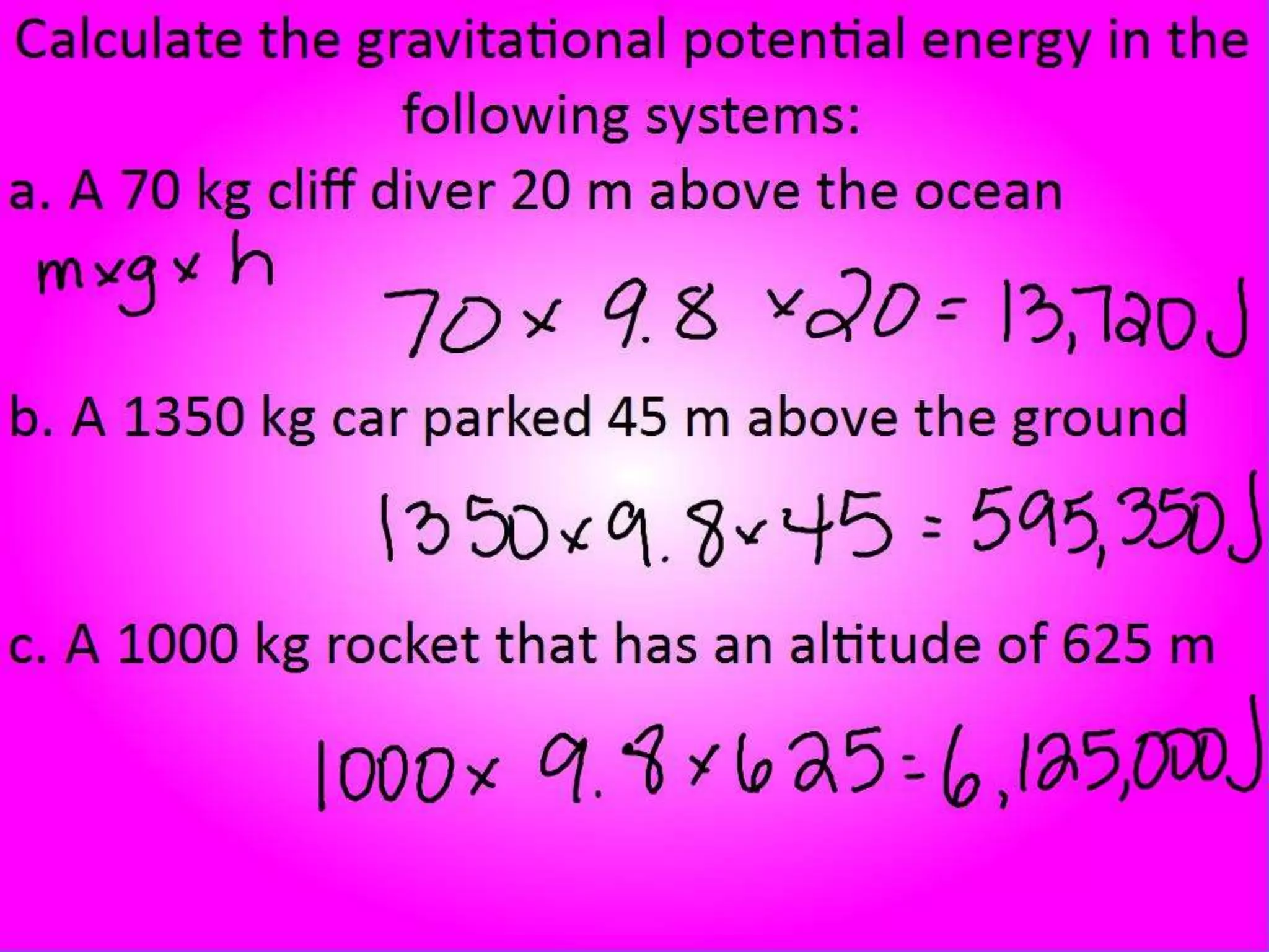 Calculating Kinetic and Potential Energy | PPTX | Physics | Science