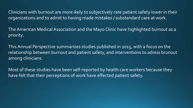 Burnout Among Health Professionals | PPTX | Mental Health | Diseases ...