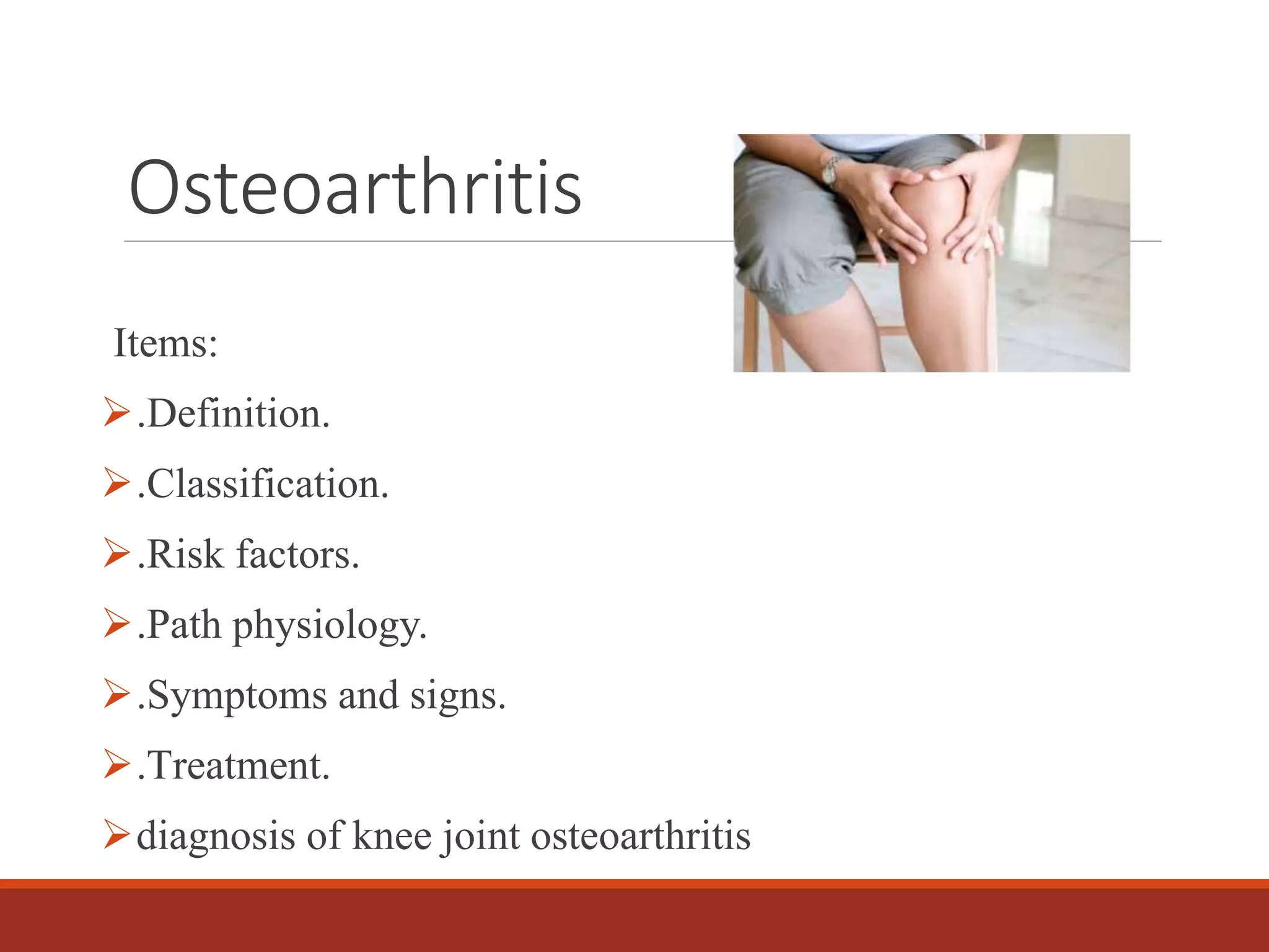 Osteoarthritis | PPTX