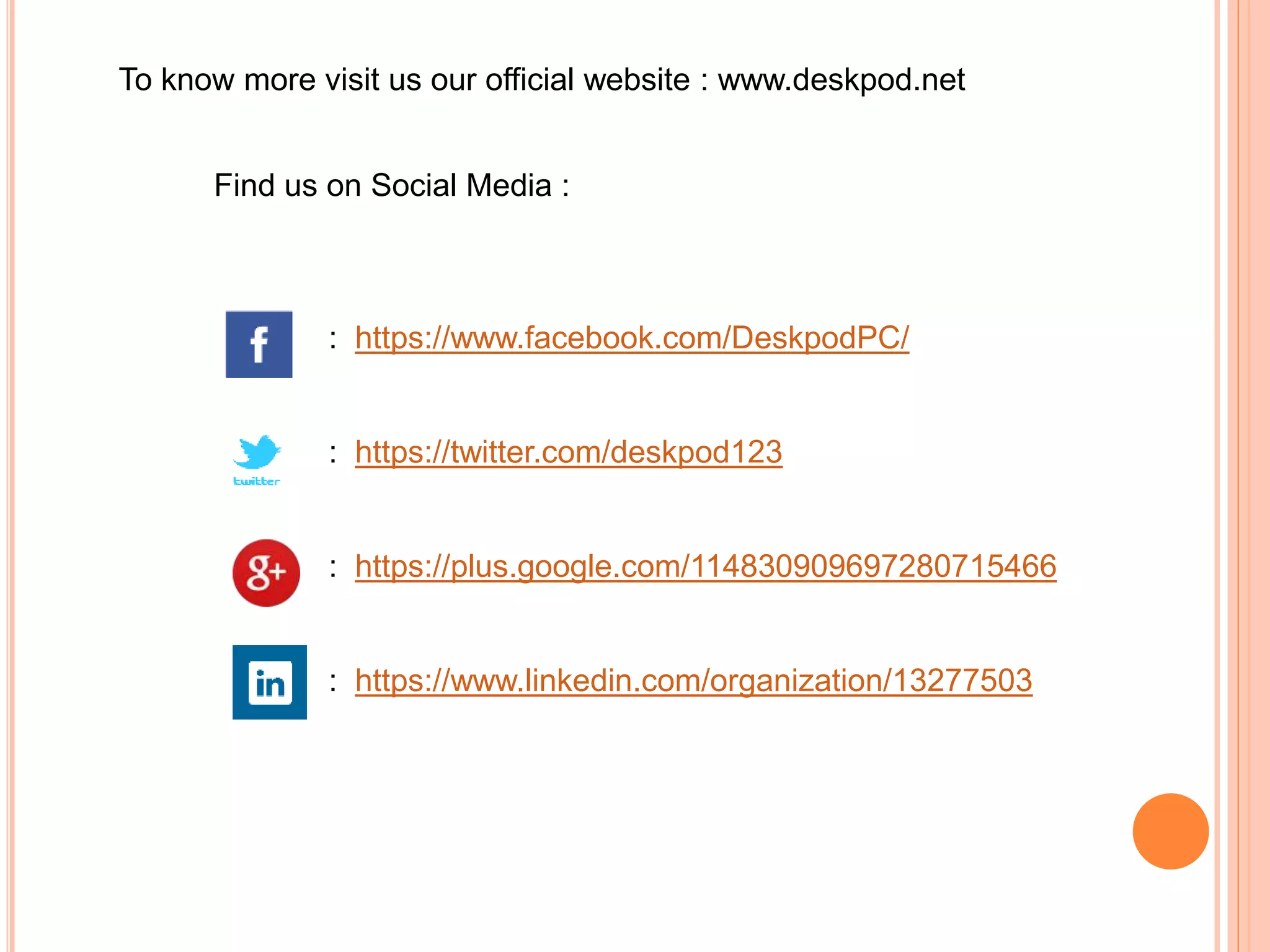 Deskpod innovative PC | PPTX