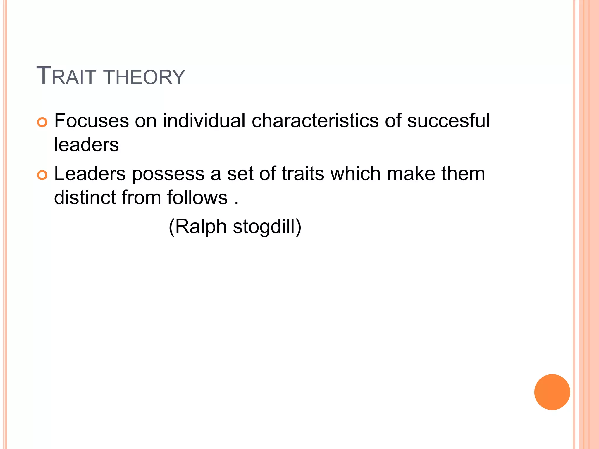 trait theories | PPTX | Science