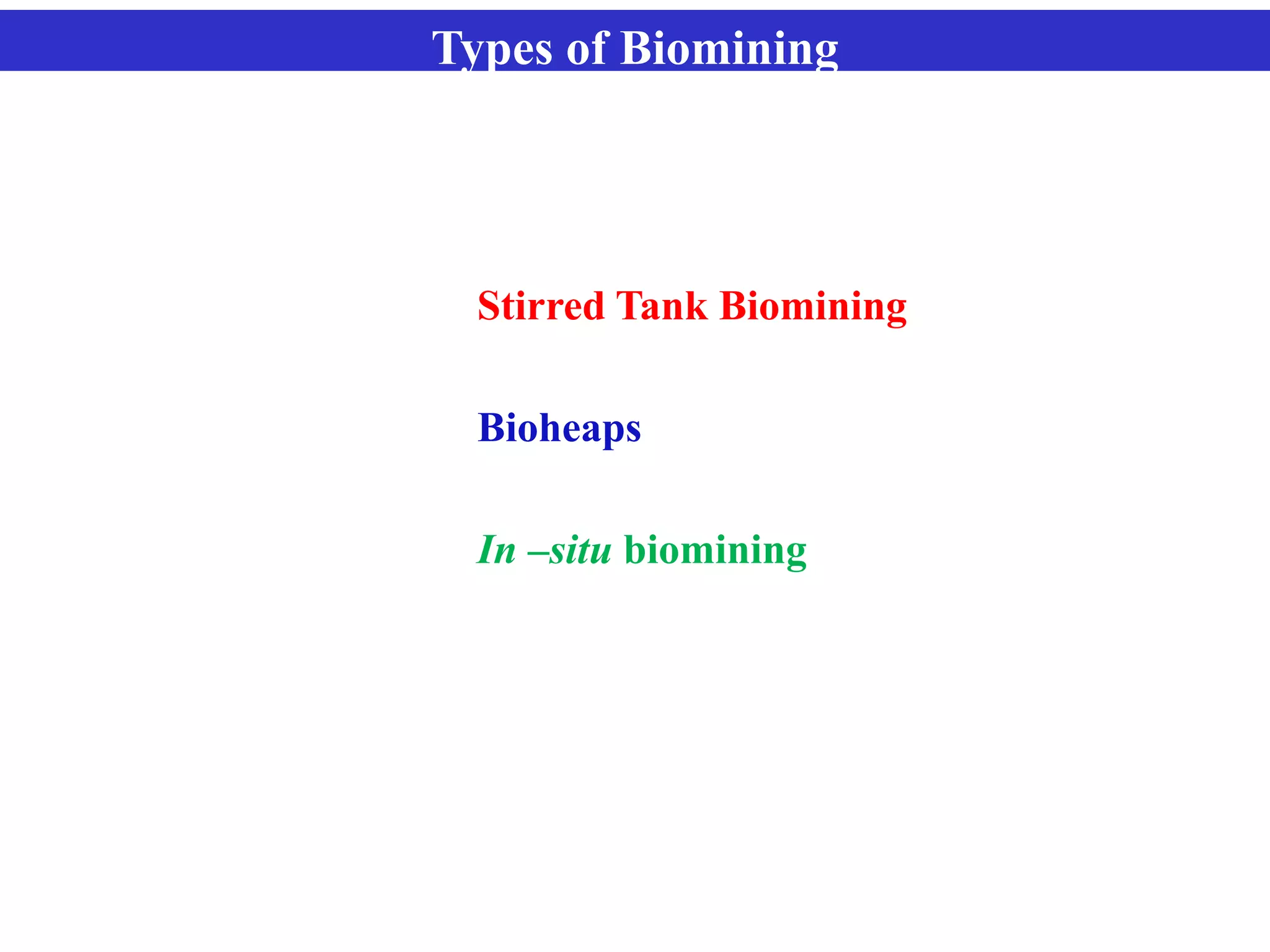 Biomining | PPTX | Chemistry | Science