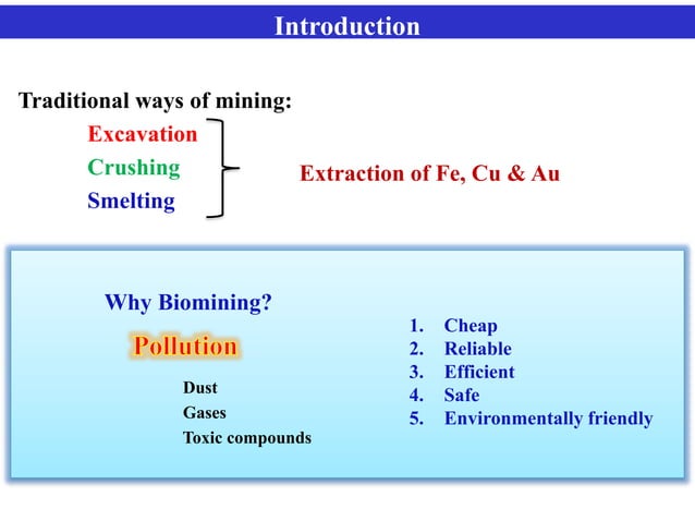 Biomining | PPTX | Chemistry | Science