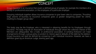 Group insurance | PPTX