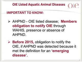 Presentation 3.8 The World Organisation for Animal Health (OIE ...