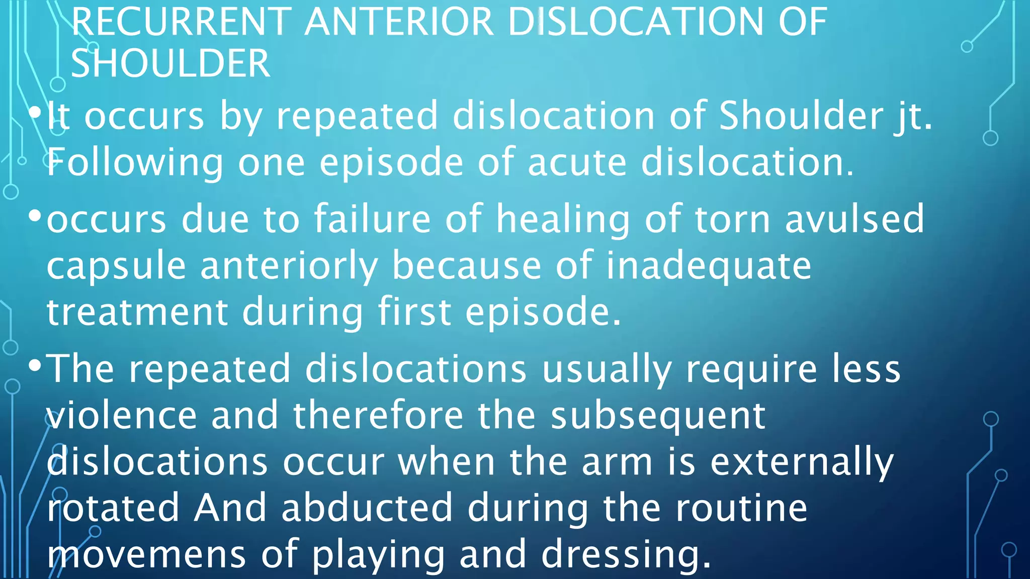Shoulder dislocation with physiotherapy management | PPTX
