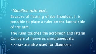 Shoulder dislocation with physiotherapy management | PPTX
