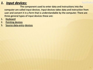 INPUT DEVICES | PPT