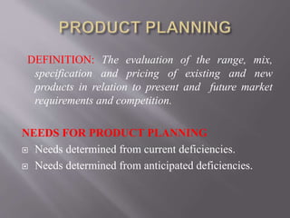 PRODUCTION PLANNING AND CONTROL | PPTX