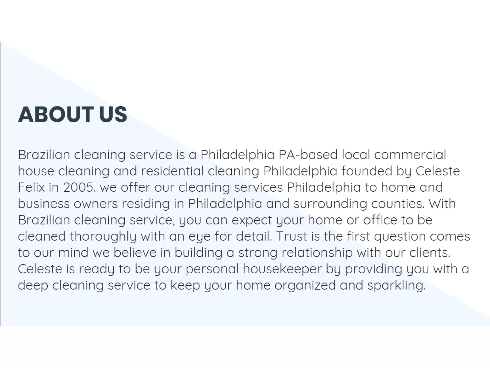 Brazilian cleaning service | PPT