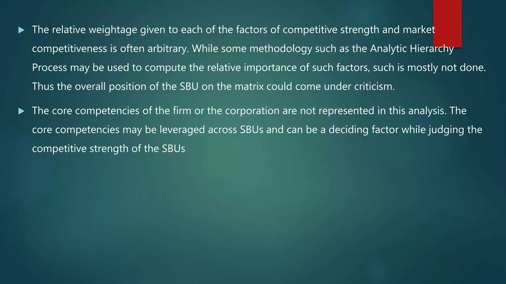 GE Matrix and explanation | PPTX