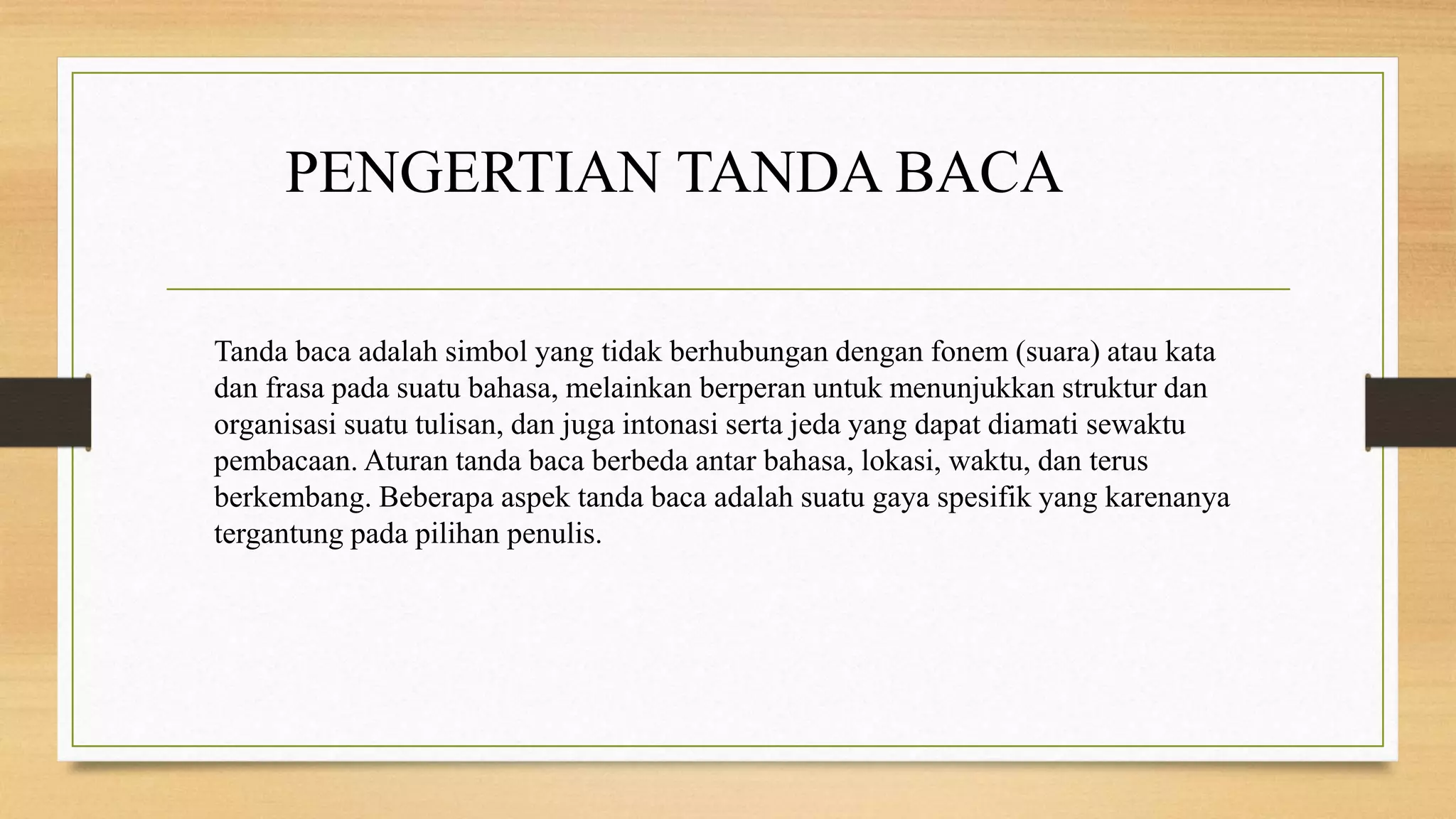 Tanda Baca | PPTX