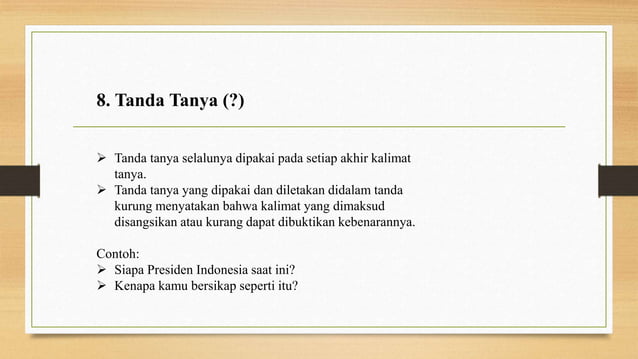 Tanda Baca | PPT