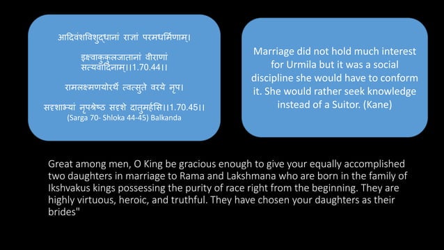The Marginalized and Misunderstood Characters: Urmila and Surpanakha | PPT