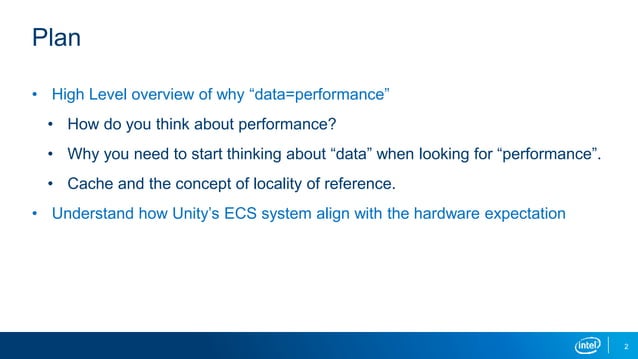 C Job System Ecs Usage And Demo With Intel Ppt