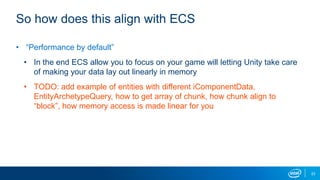 C# Job System + ECS Usage and Demo with Intel | PPTX
