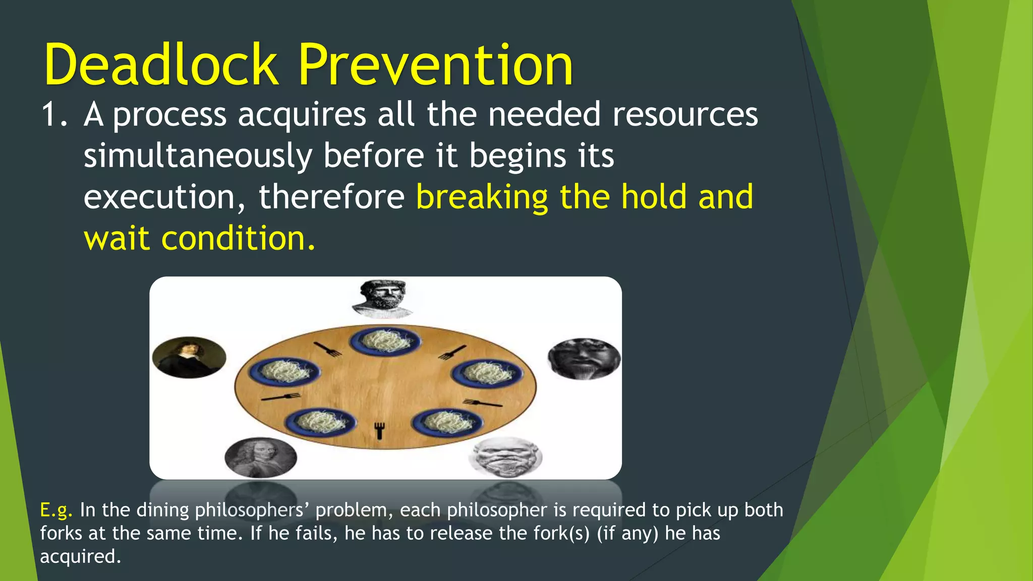 Deadlock Avoidance And Prevention Computer Networking Ppt