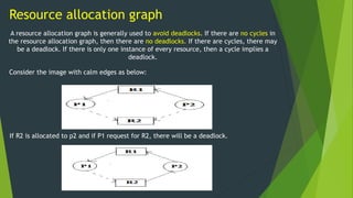 Deadlock avoidance and prevention .. computer networking | PPTX