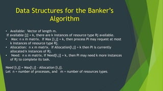 Deadlock avoidance and prevention .. computer networking | PPTX