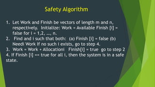 Deadlock avoidance and prevention .. computer networking | PPTX
