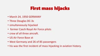history of airport security | PPTX