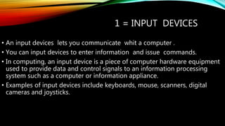 computer hardware basic information | PPTX | Computer Peripherals | Computing