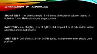 Preservation and quality analysis of milk | PPTX