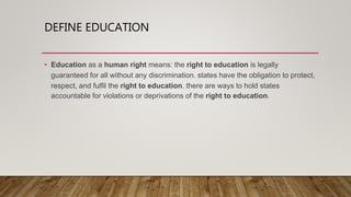 Rights of Education | PPTX