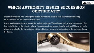 Succession Certificate - Process, Benefits, & More! | PPT