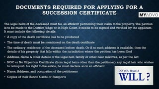 Succession Certificate - Process, Benefits, & More! | PPT