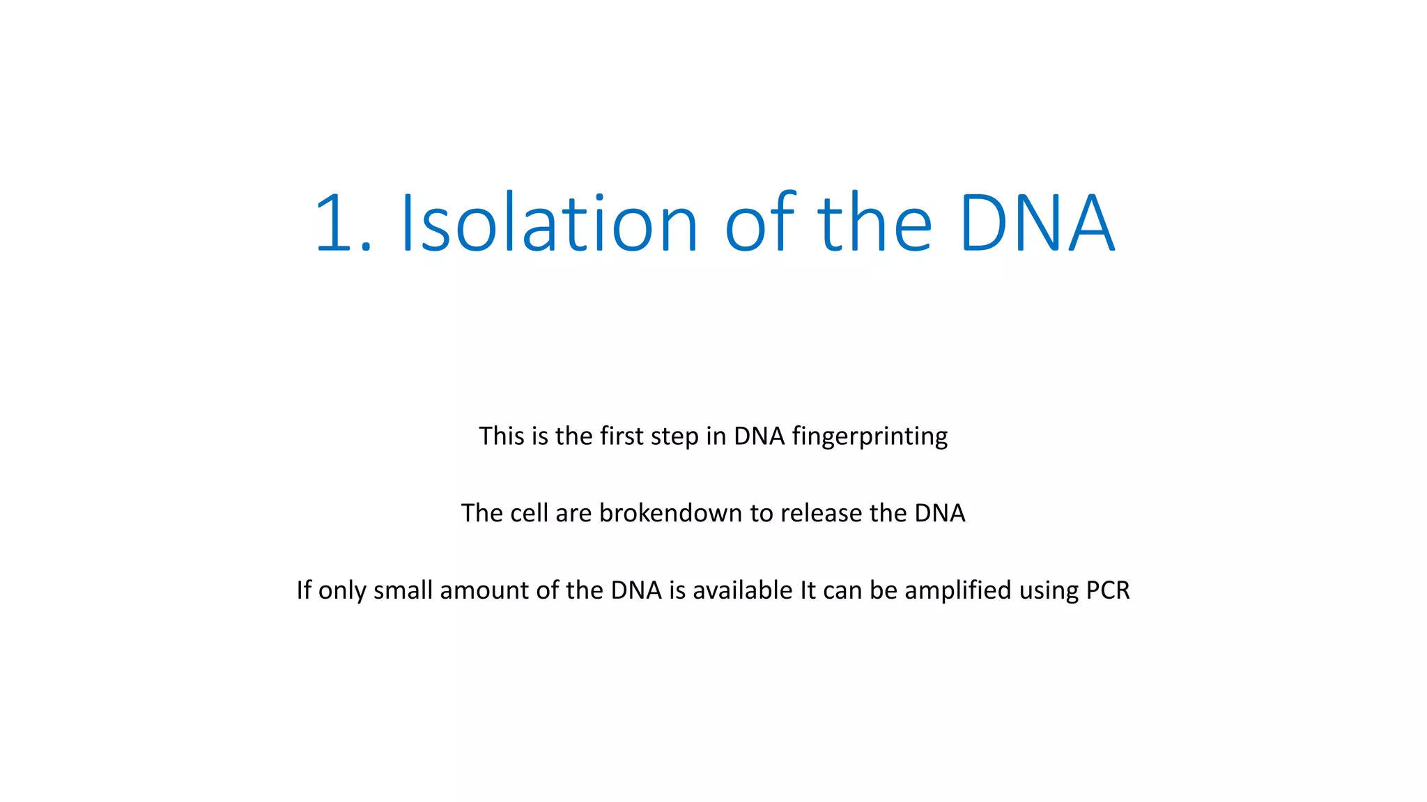 nucleic acid sequencing methods(DNA finger printing,nucleic acid ...